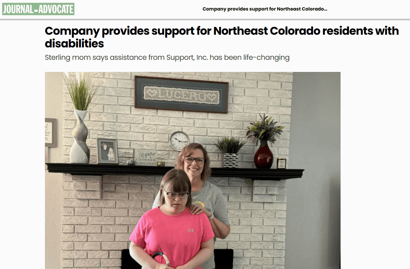 Support Inc. Provides Support for Northeast Colorado Residents with ...